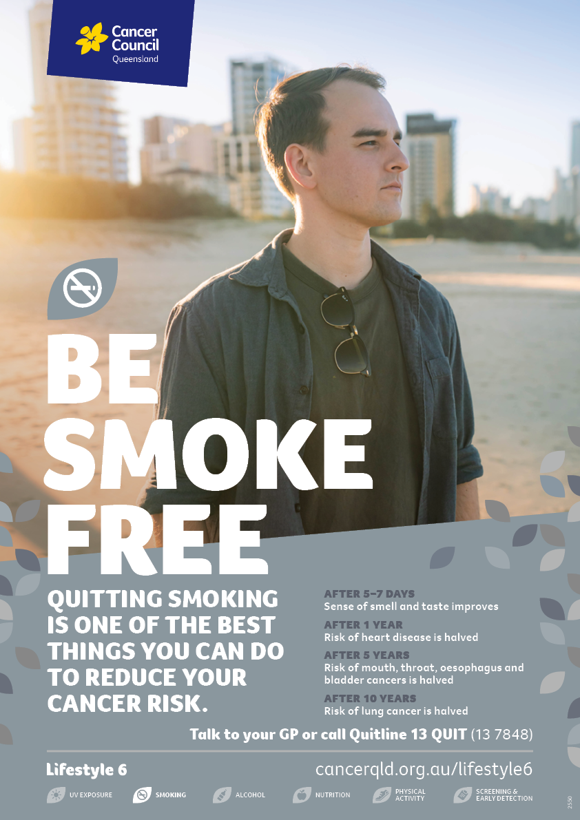 Be Smoke Free - Poster – Cancer Council Queensland Resources