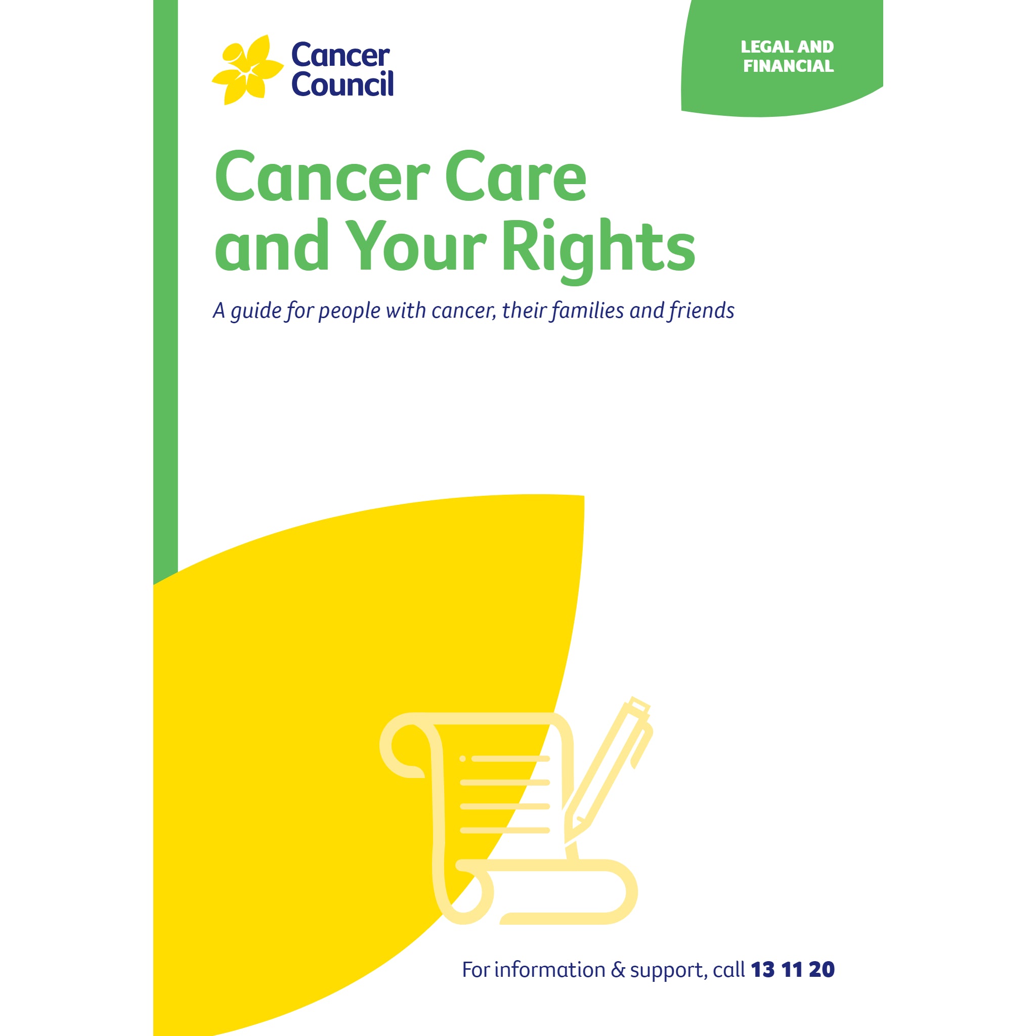 Legal, Workplace & Financial – Cancer Council Queensland Resources