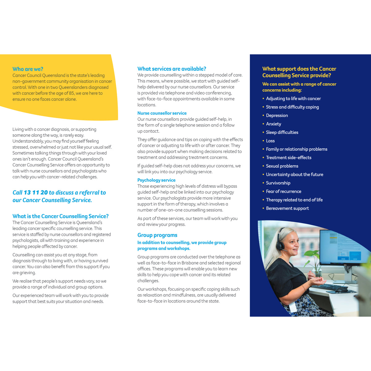Cancer Counselling Service – Cancer Council Queensland Resources