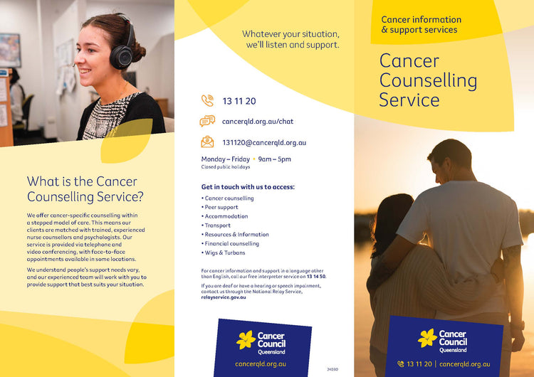 Cancer Counselling Service – Cancer Council Queensland Resources