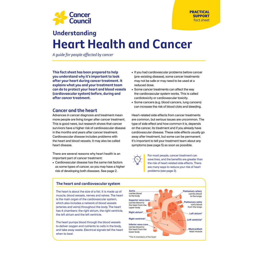 Understanding Heart Health and Cancer (PDF download) – Cancer Council ...