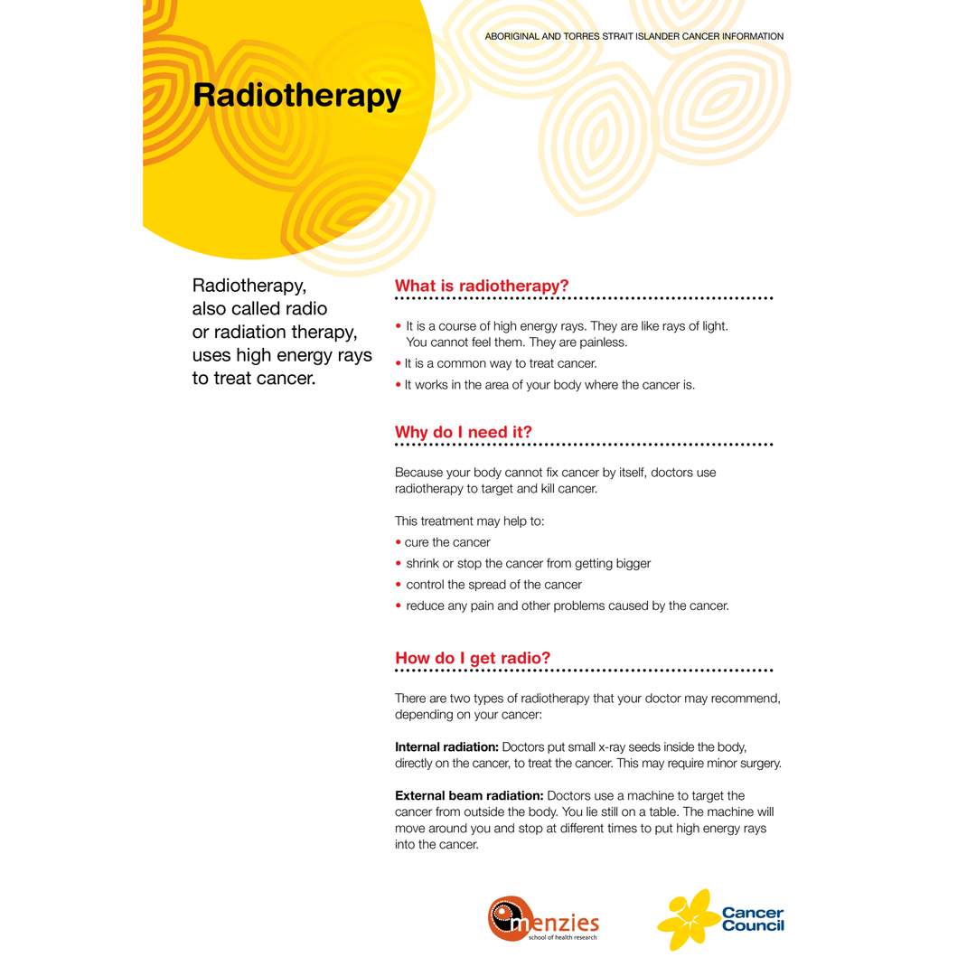 Radiotherapy - For Aboriginal and Torres Strait Islander People (PDF D ...