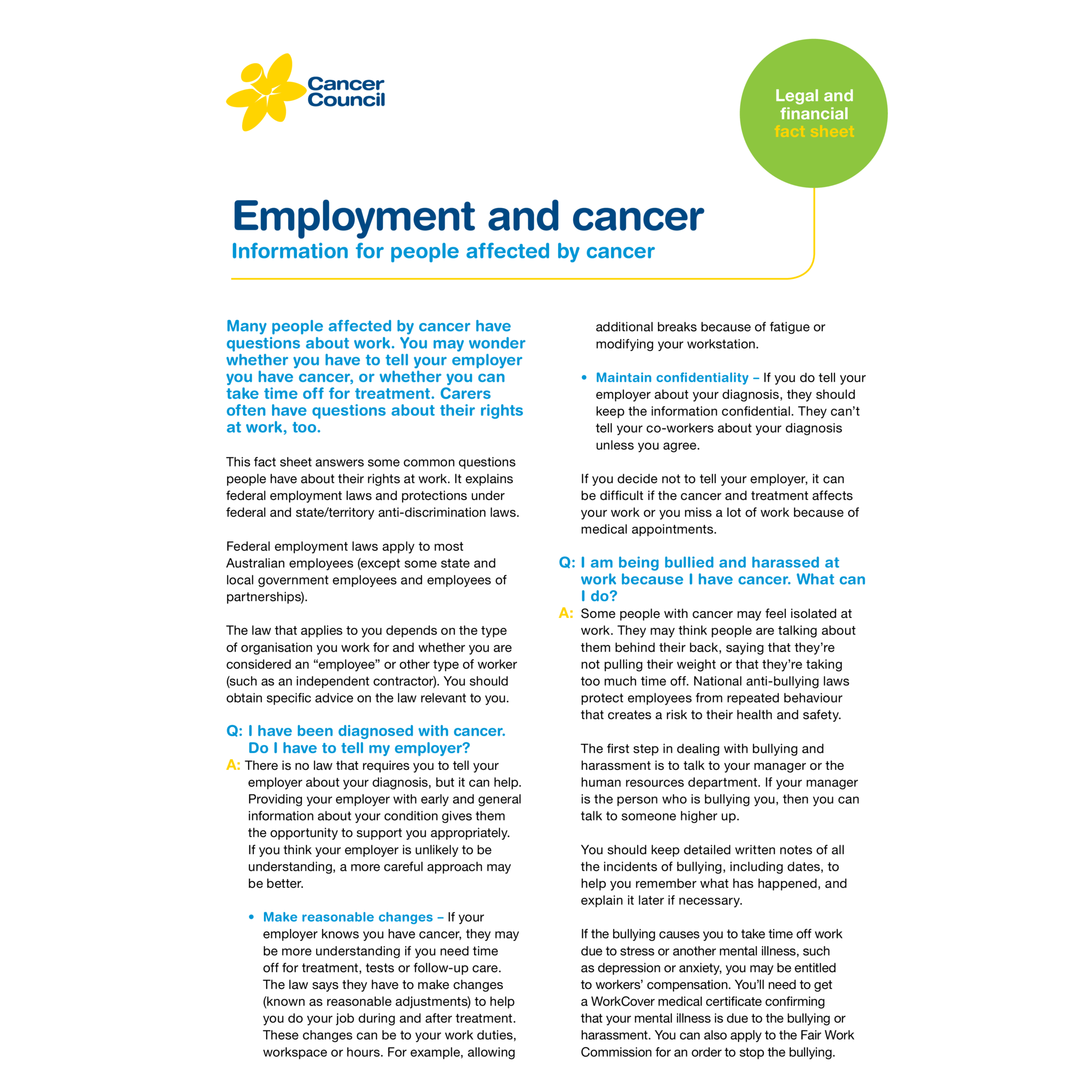Products – Page 3 – Cancer Council Queensland Resources
