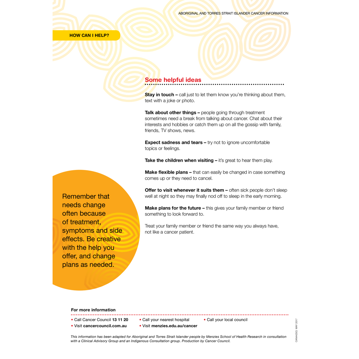 How Can I Help - For Aboriginal and Torres Strait Islander People (PDF ...