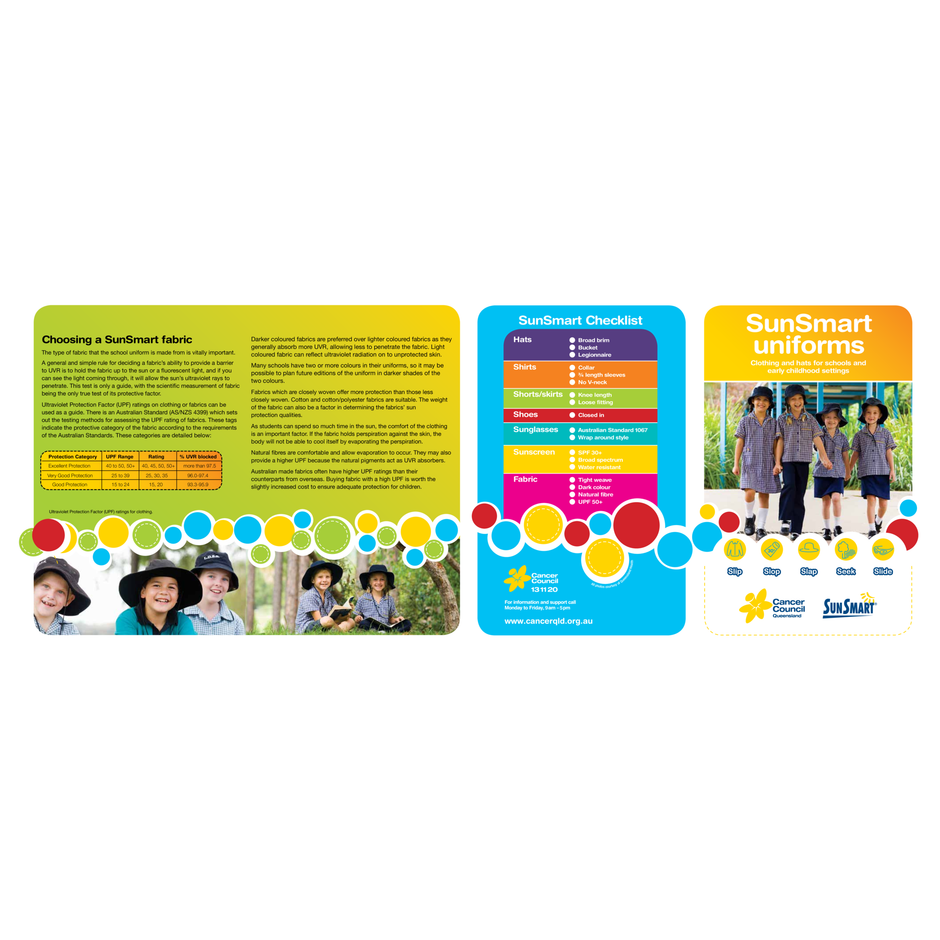 SunSmart Uniforms (PDF Download) – Cancer Council Queensland Resources